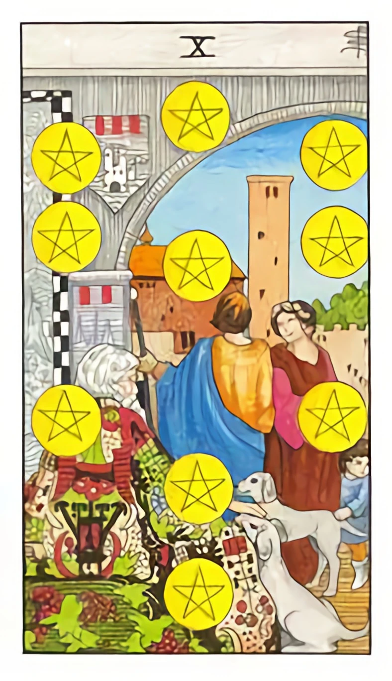 Tarot Card - Ten_of_Pentacles