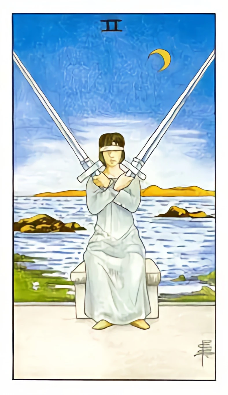 Tarot Card - Two_of_Swords
